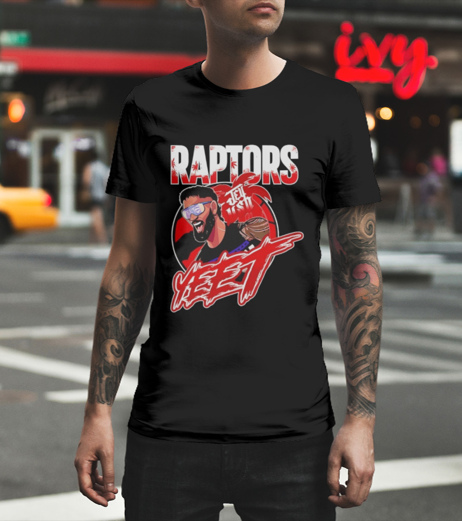 Toronto Raptors Jey Uso YEET 2026 Collaboration T-Shirt