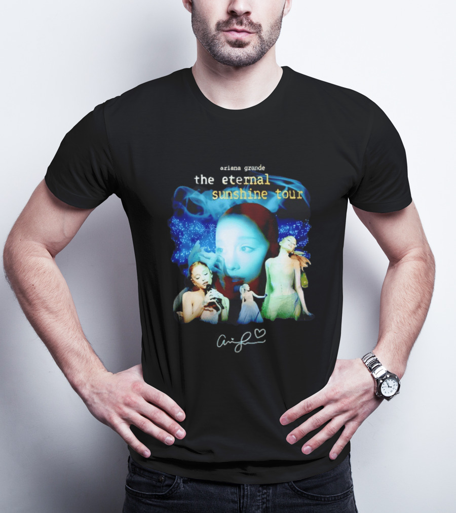 Ariana Grande The Eternal Sunshine Tour Collage With Signature T-Shirt