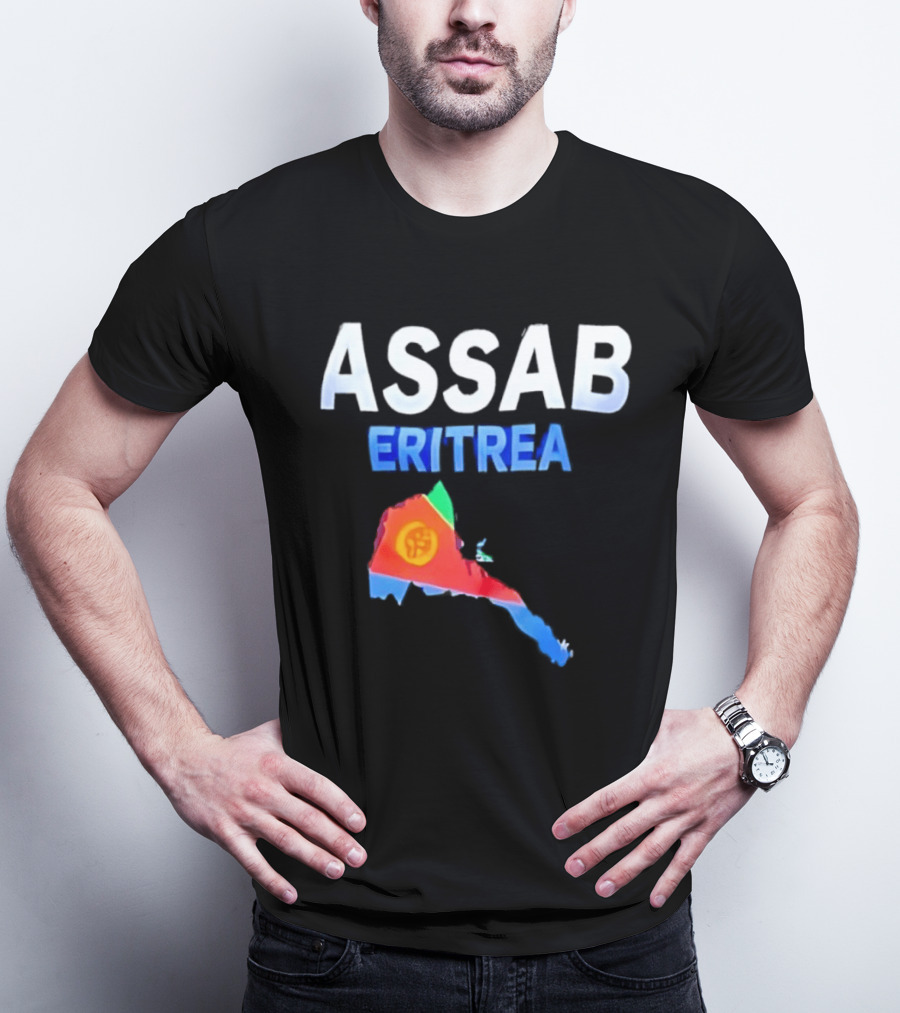 ASSAB Eritrea Map With Flag T-Shirt