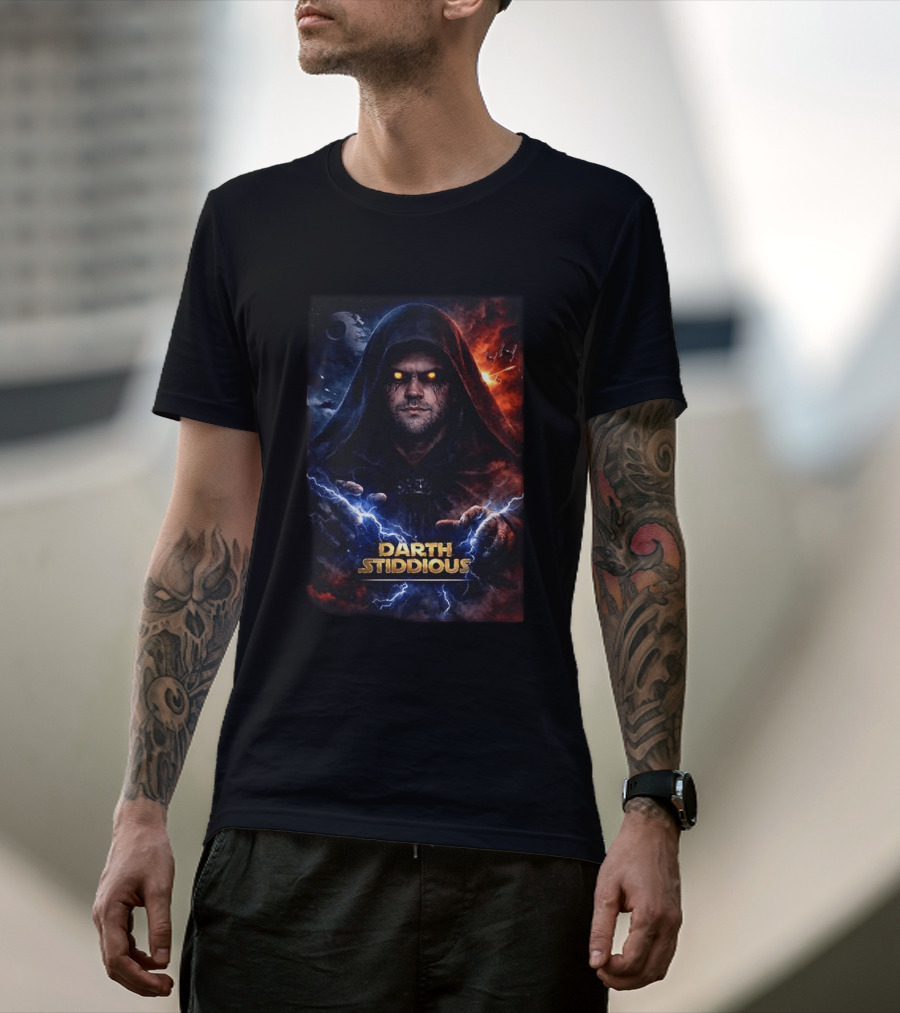 Darth Stiddious Jarrett Stidham Lightning Eyes Sith Star Wars T-Shirt