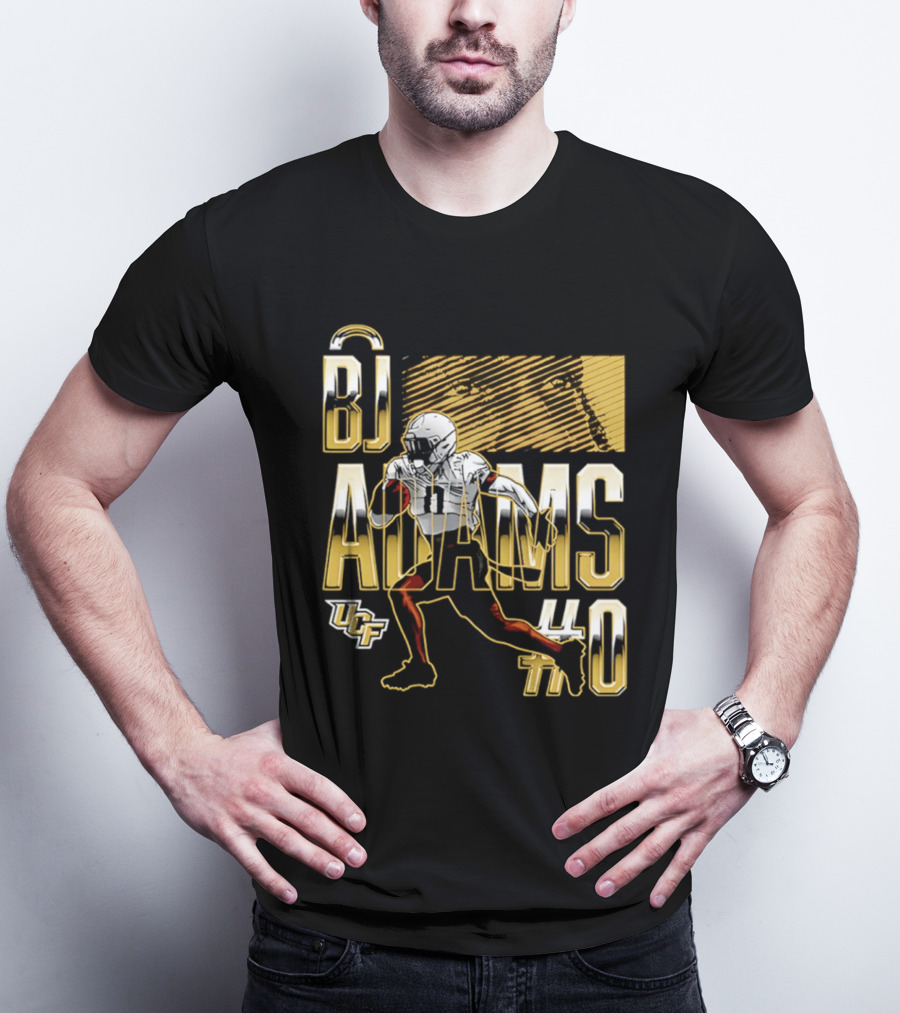 BJ Adams UCF Football NCAA Caricature Player 40 T-Shirt