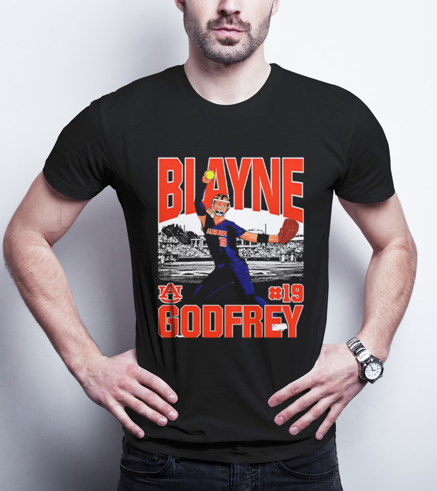 Auburn Softball Blayne Godfrey NCAA Legends Player #19 T-Shirt