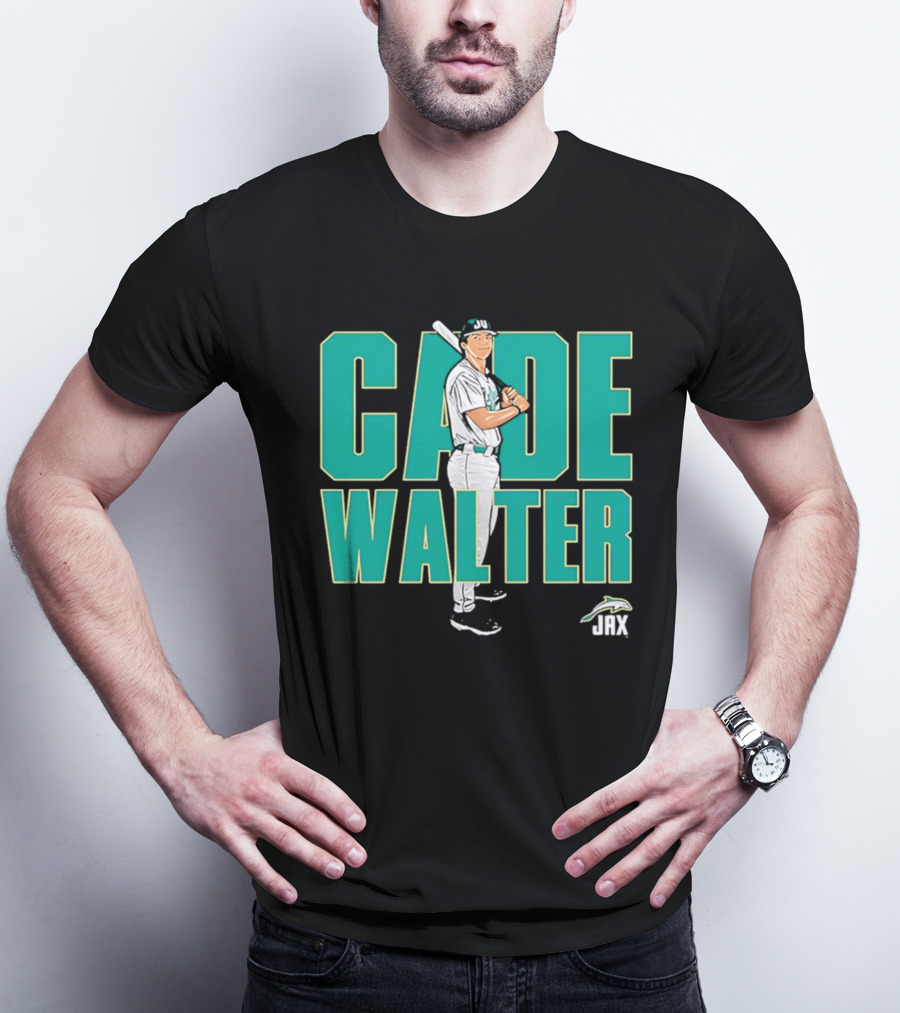 Cade Walter JAX Baseball NCAA Caricature T-Shirt