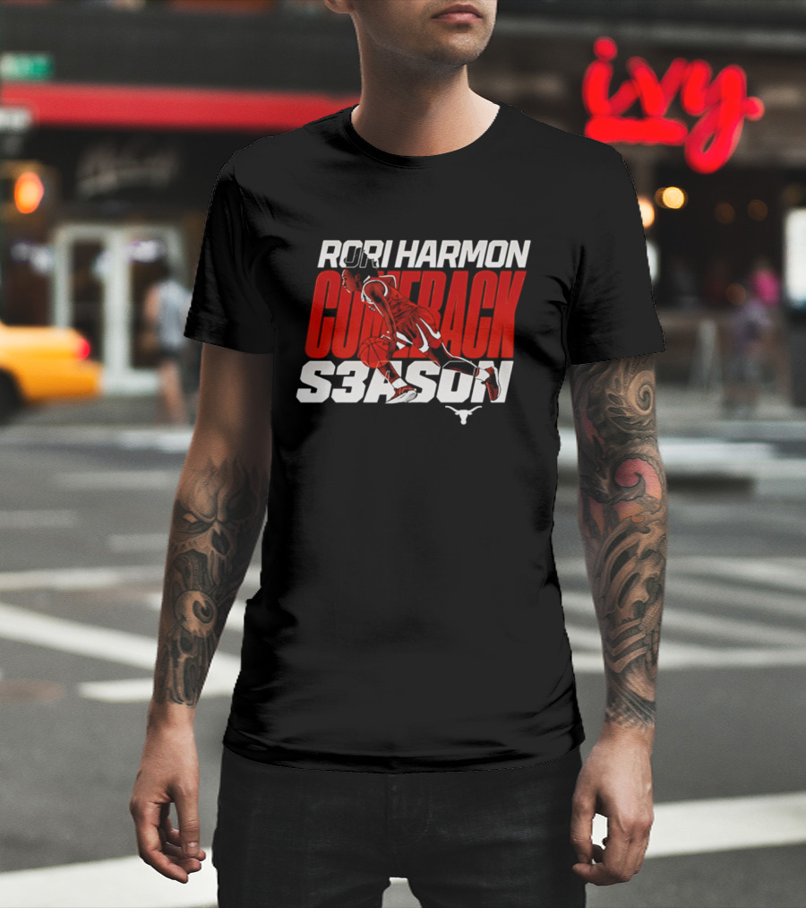 Rori Harmon Comeback Season Texas Basketball NCAA T-Shirt