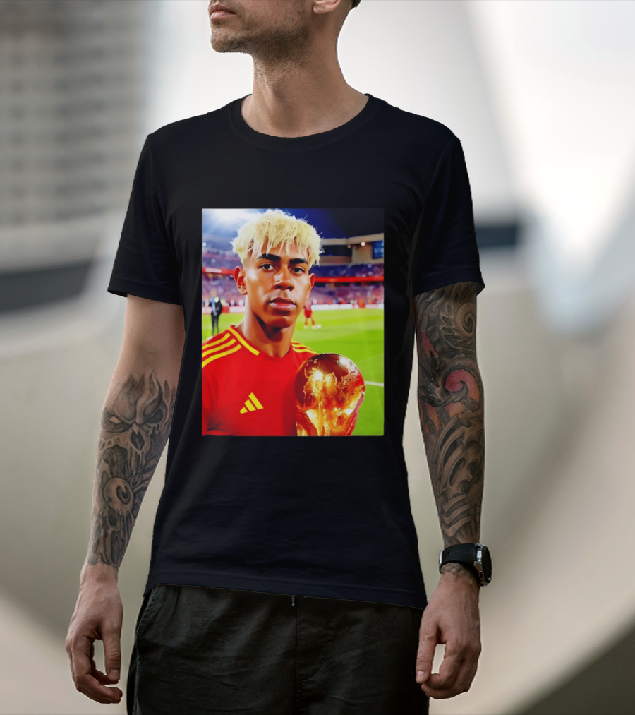 Lamine Yamal Barcelona Young Talent With Trophy T-Shirt