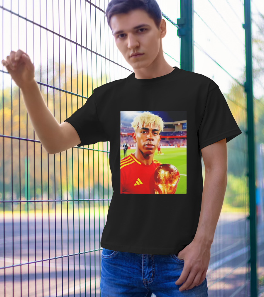 Lamine Yamal Barcelona Young Talent With Trophy T-Shirt