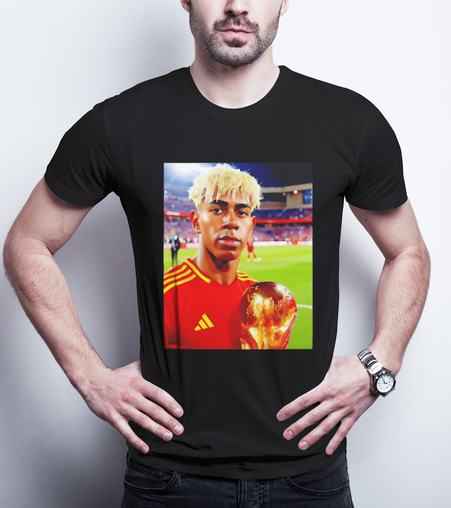 Lamine Yamal Barcelona Young Talent With Trophy T-Shirt