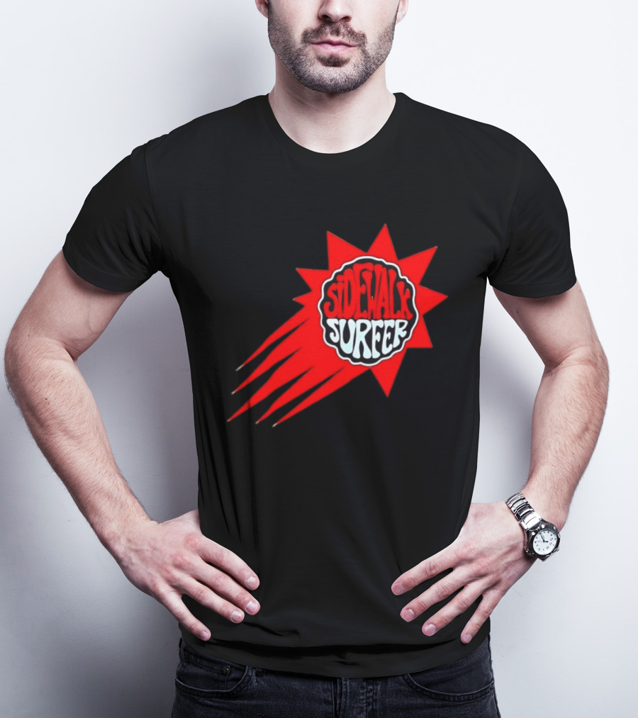 Sidewalk Surfer Retro Red Burst T-Shirt