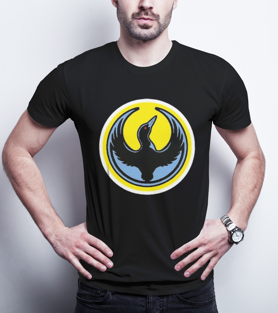 Minnesota Rebel Alliance Loon Symbol Yellow Circle T-Shirt