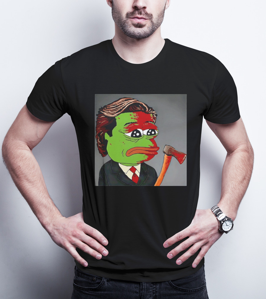 Pepe The Frog As Patrick Bateman With Axe Mashup T-Shirt