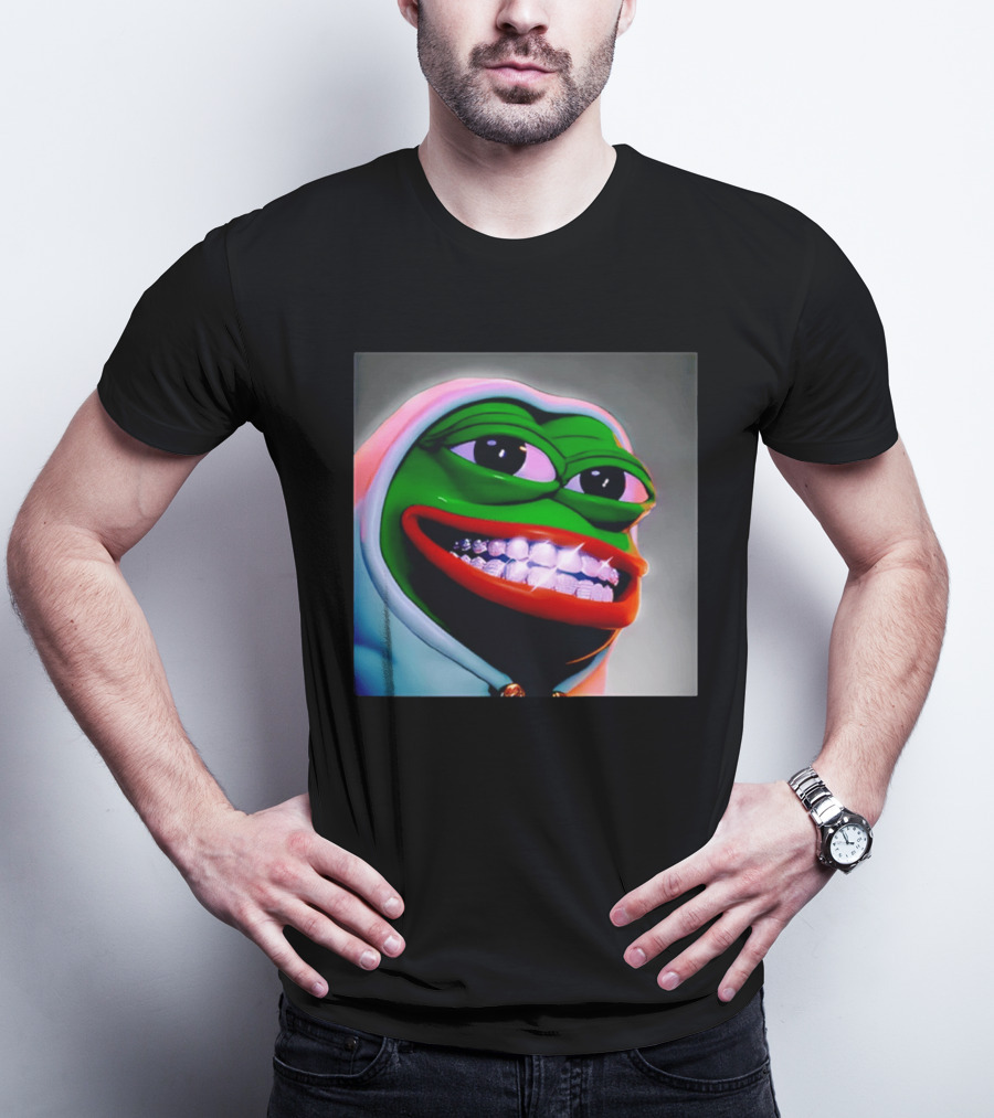 Pepe The Frog Diamond Teeth Drip T-Shirt