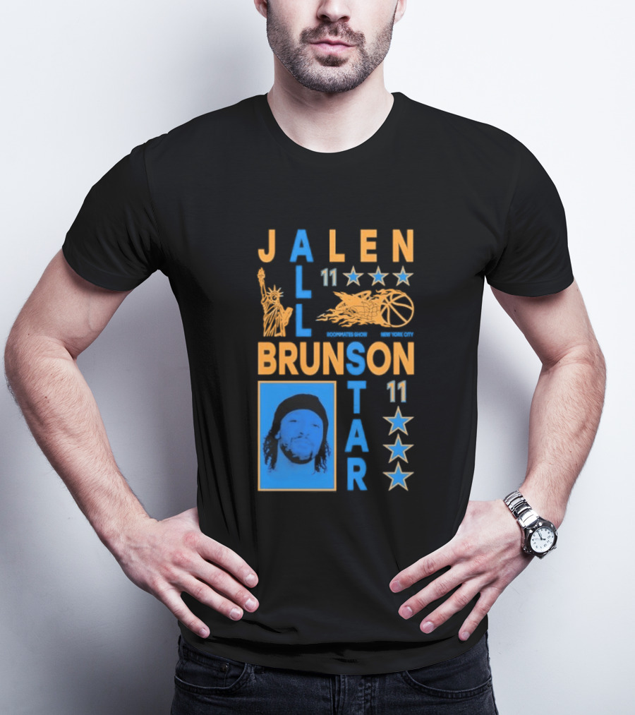 Jalen Brunson 11 New York Basketball Star Player T-Shirt