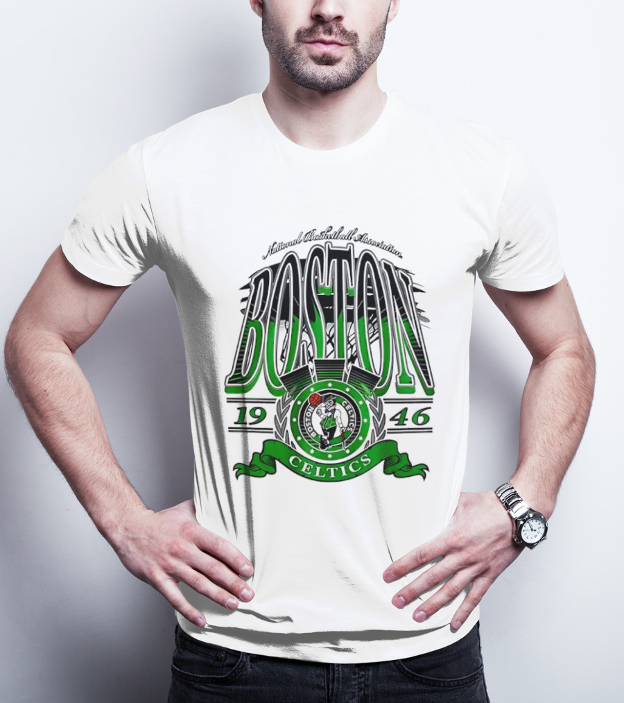 Boston Celtics National Basketball Association 1946 Team T-Shirt