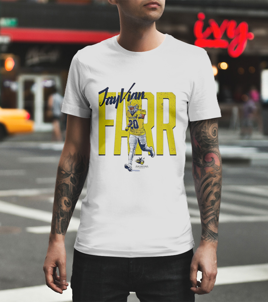 Jayvian Farr Vikings Football Caricature NCAA Number 20 T-Shirt