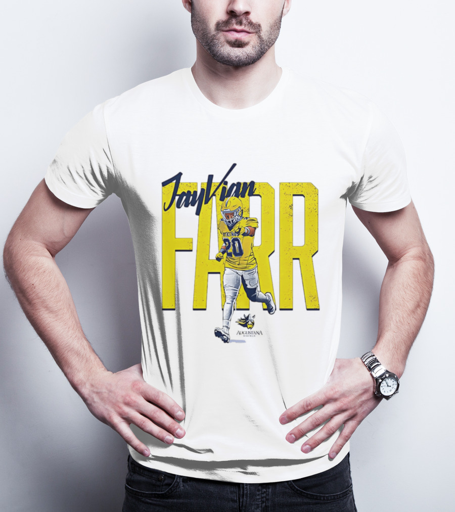 Jayvian Farr Vikings Football Caricature NCAA Number 20 T-Shirt