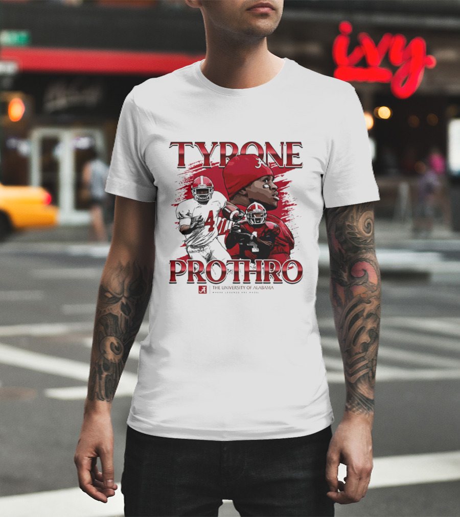 Tyrone Prothro University Of Alabama Football Icon NCAA Legends T-Shirt