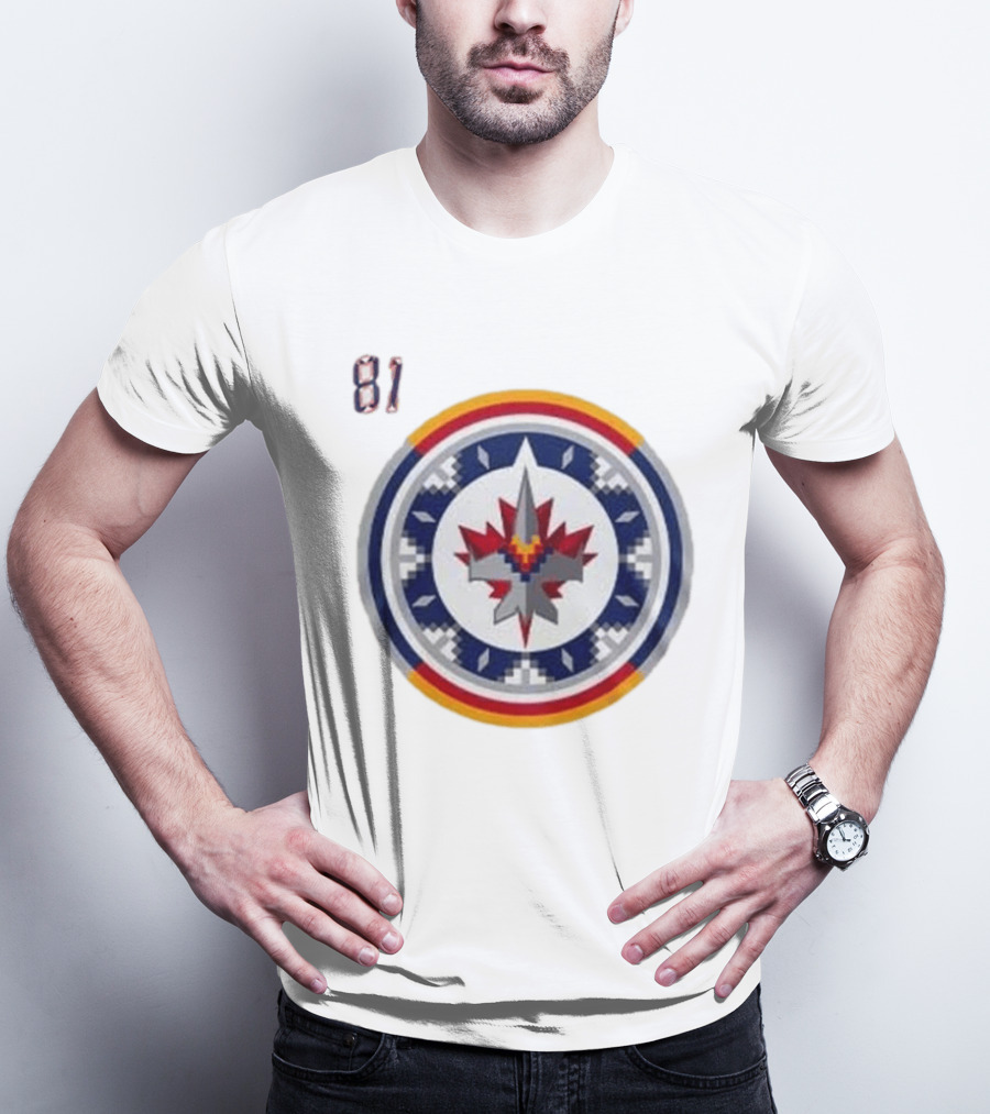 Winnipeg Jets Wasacnews Night 2026 Pixelated Logo 81 T-Shirt