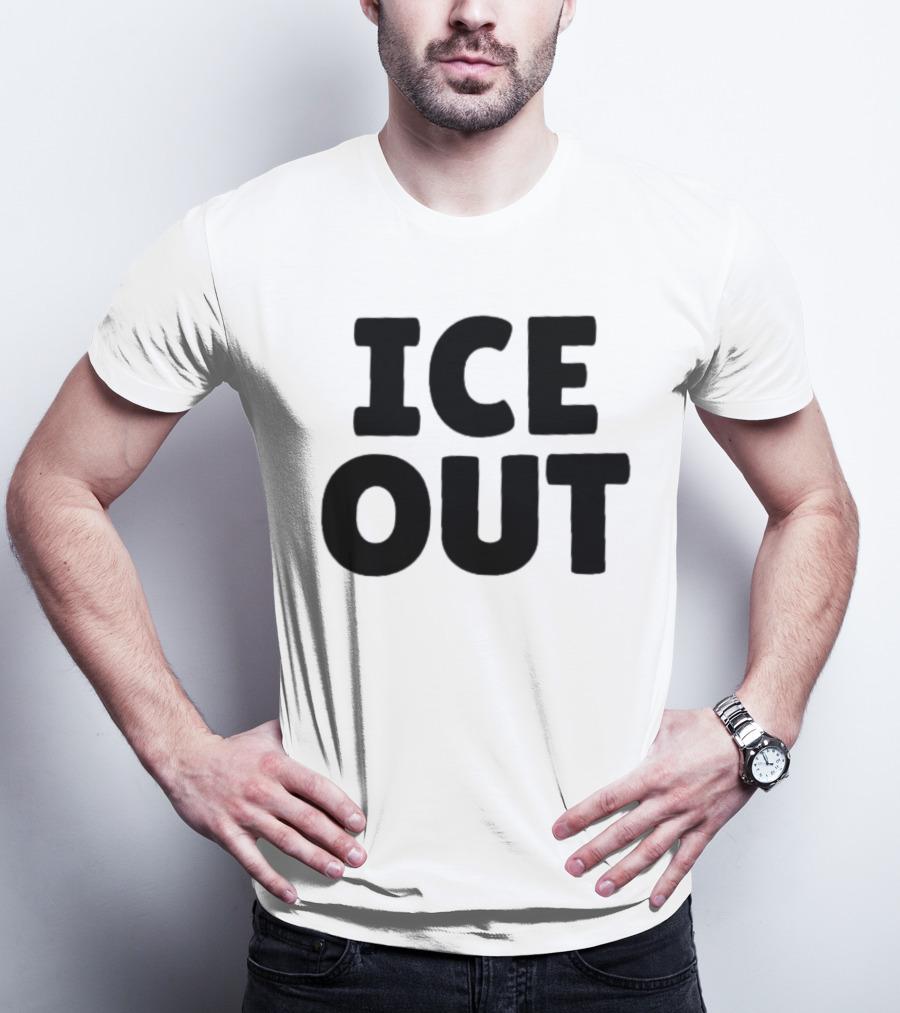 USA People Support ICE OUT Message T-Shirt