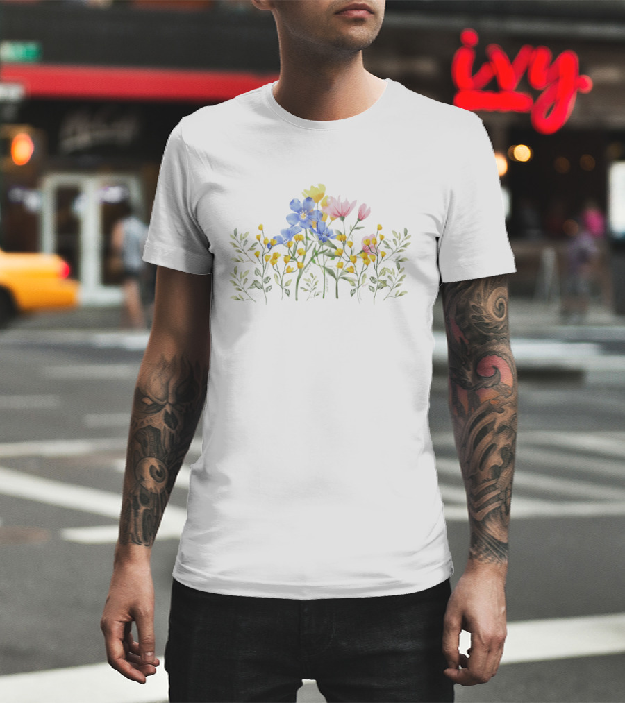 Wildflower Bouquet Nature Blossoms T-Shirt