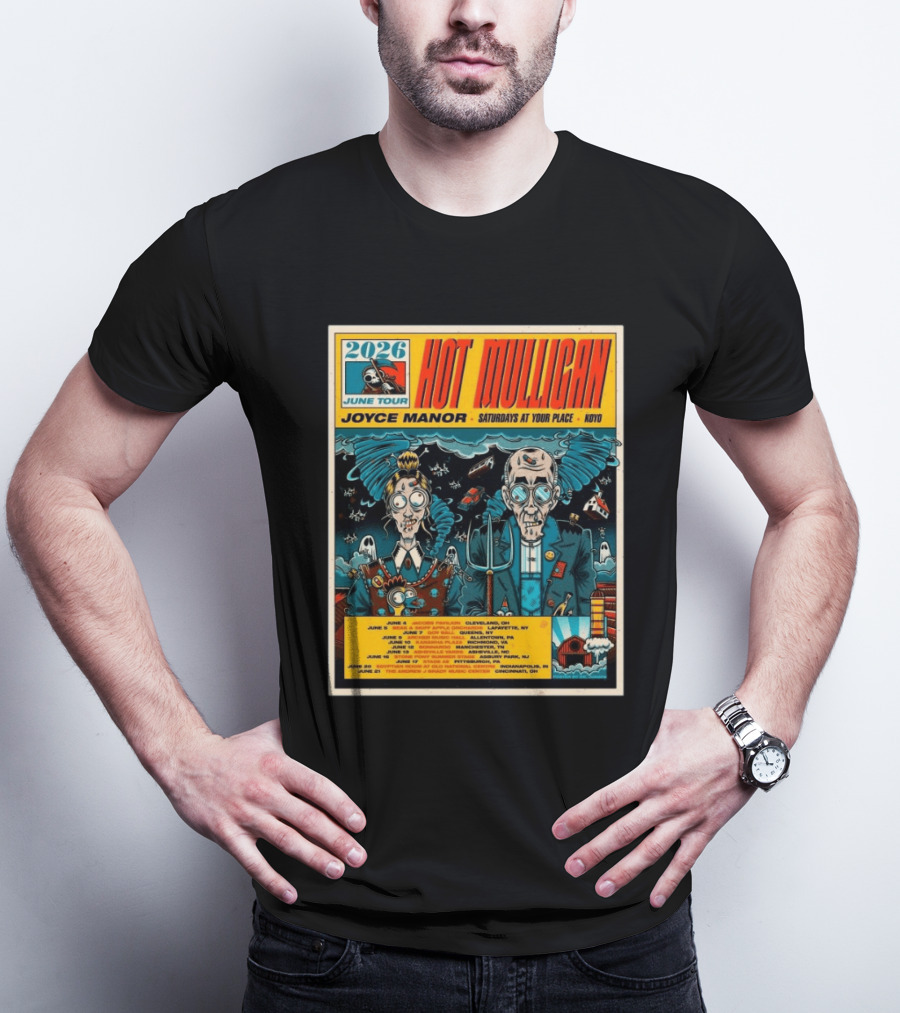 2026 Hot Mulligan June Tour Joyce Manor Saturdays At Your Place Koyo T-Shirt