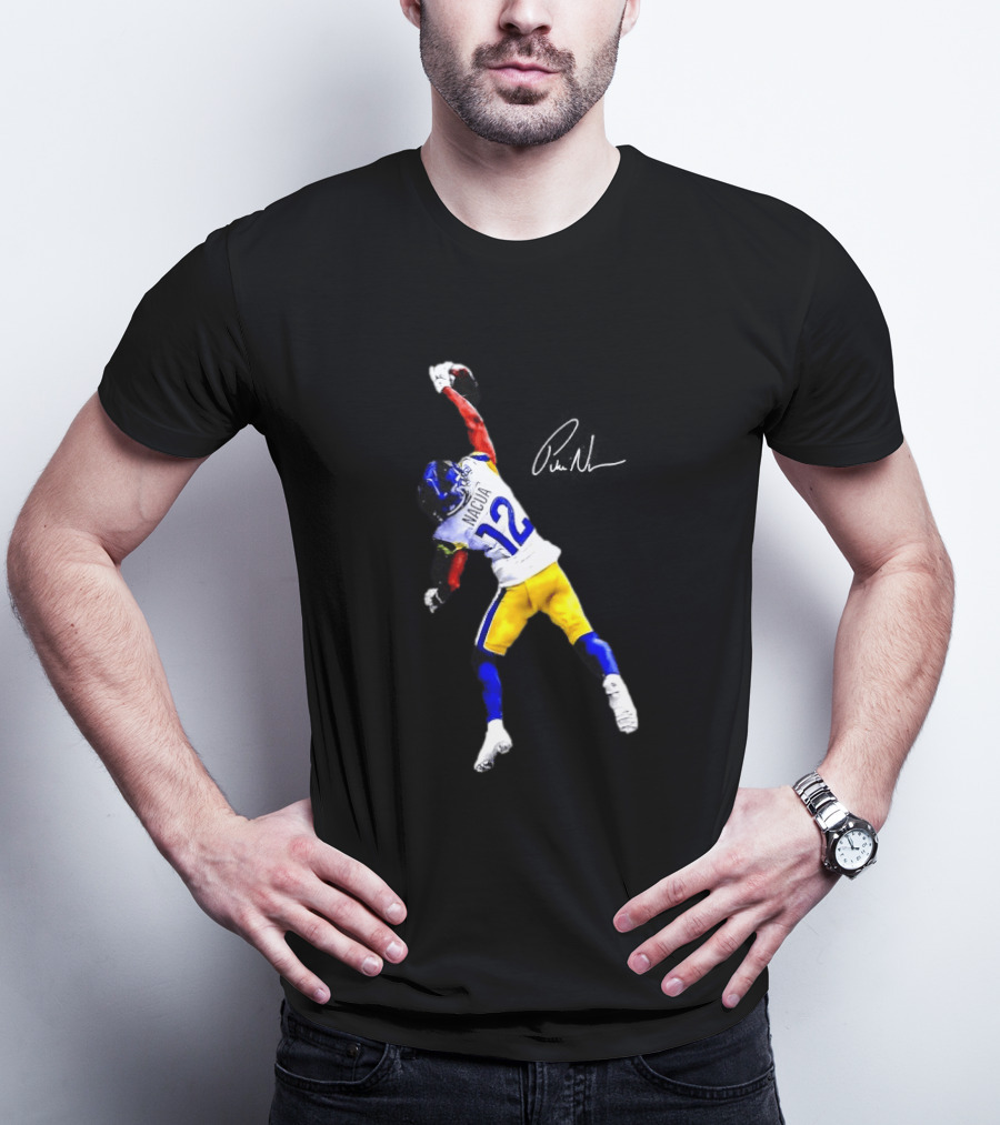 Puka Nacua 12 Los Angeles Rams Football Catch Highlight T-Shirt
