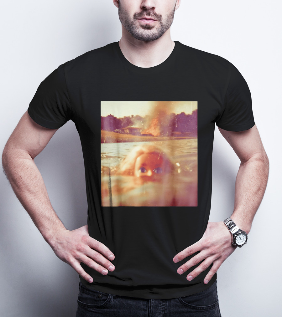 Doll Face Meme Swimming Surreal Humor T-Shirt