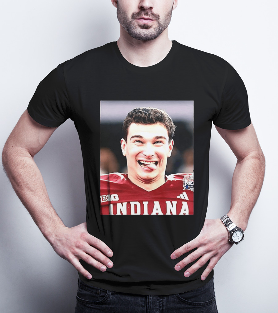 Indiana Hoosiers Fernando Mendoza NCAA Football Celebration Big Ten Championship Peachtree Bowl T-Shirt