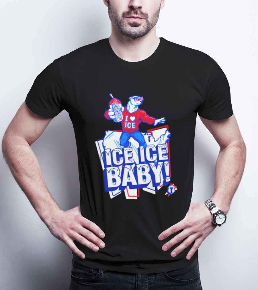 Tatum I Love Ice Ice Baby USA Polar Bear T-Shirt