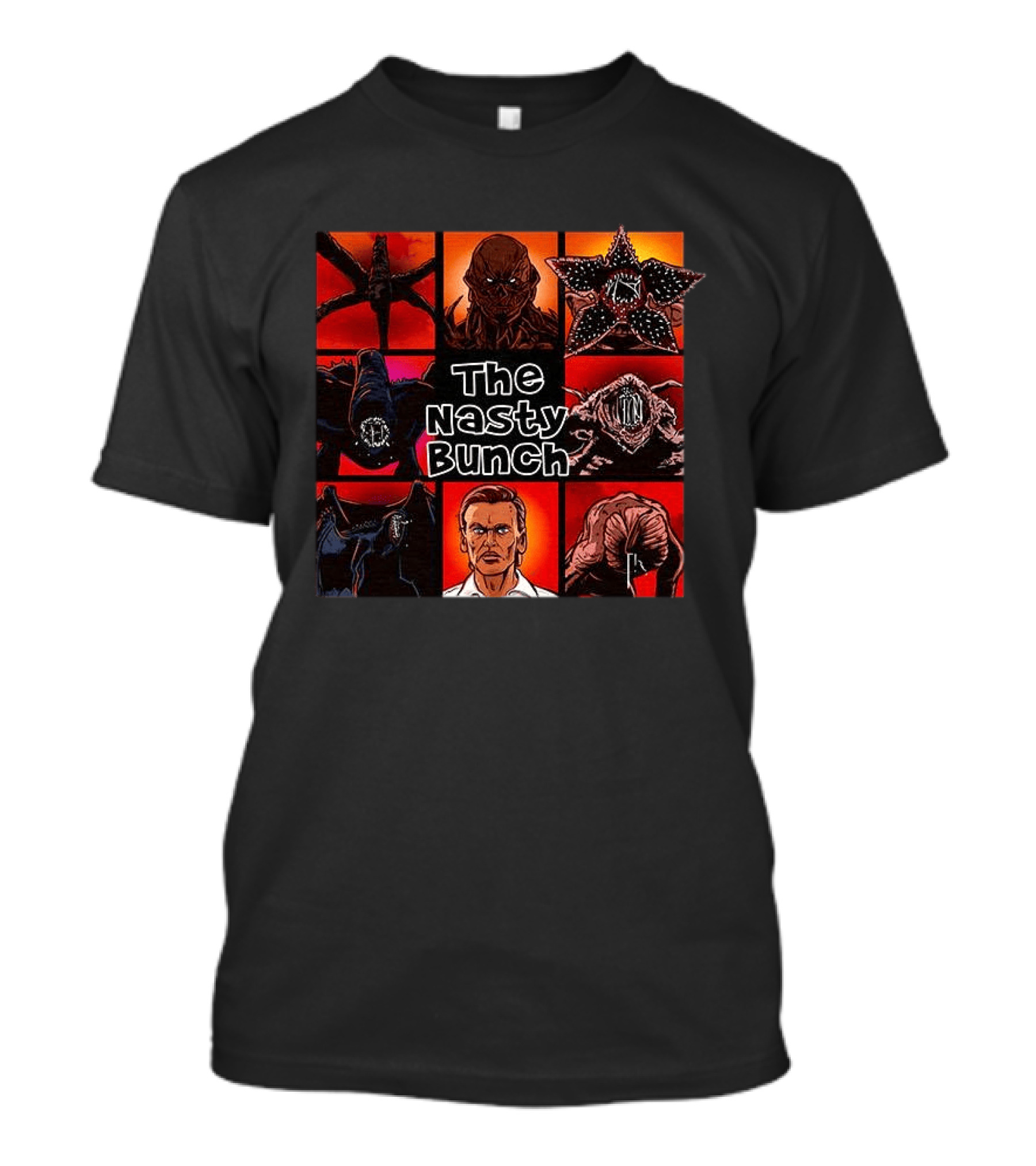 The Nasty Bunch Stranger Things Villains Cartoon T-Shirt