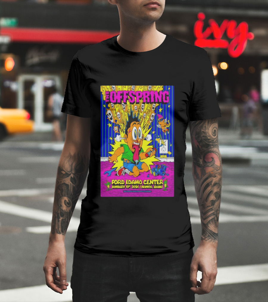 The Offspring Ford Idaho Center January 19 2026 Nampa Idaho T-Shirt