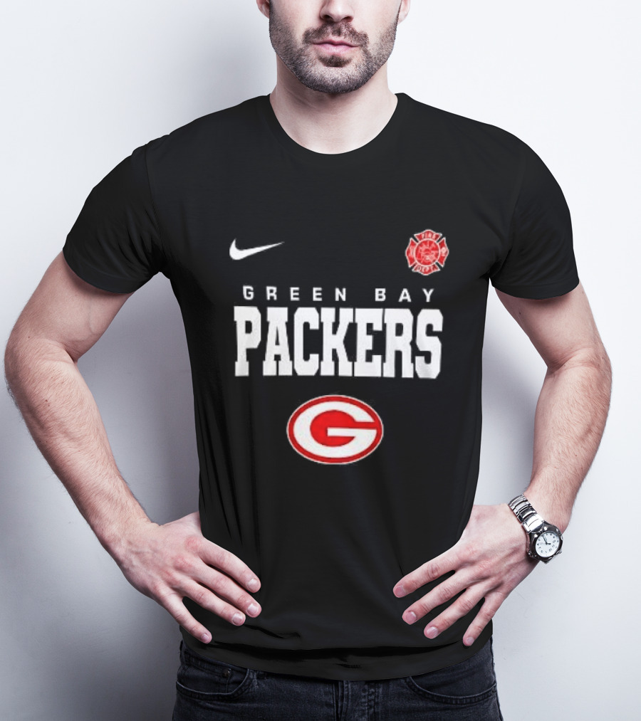 Green Bay Packers Red Friday Firefighter Nike Packers G T-Shirt