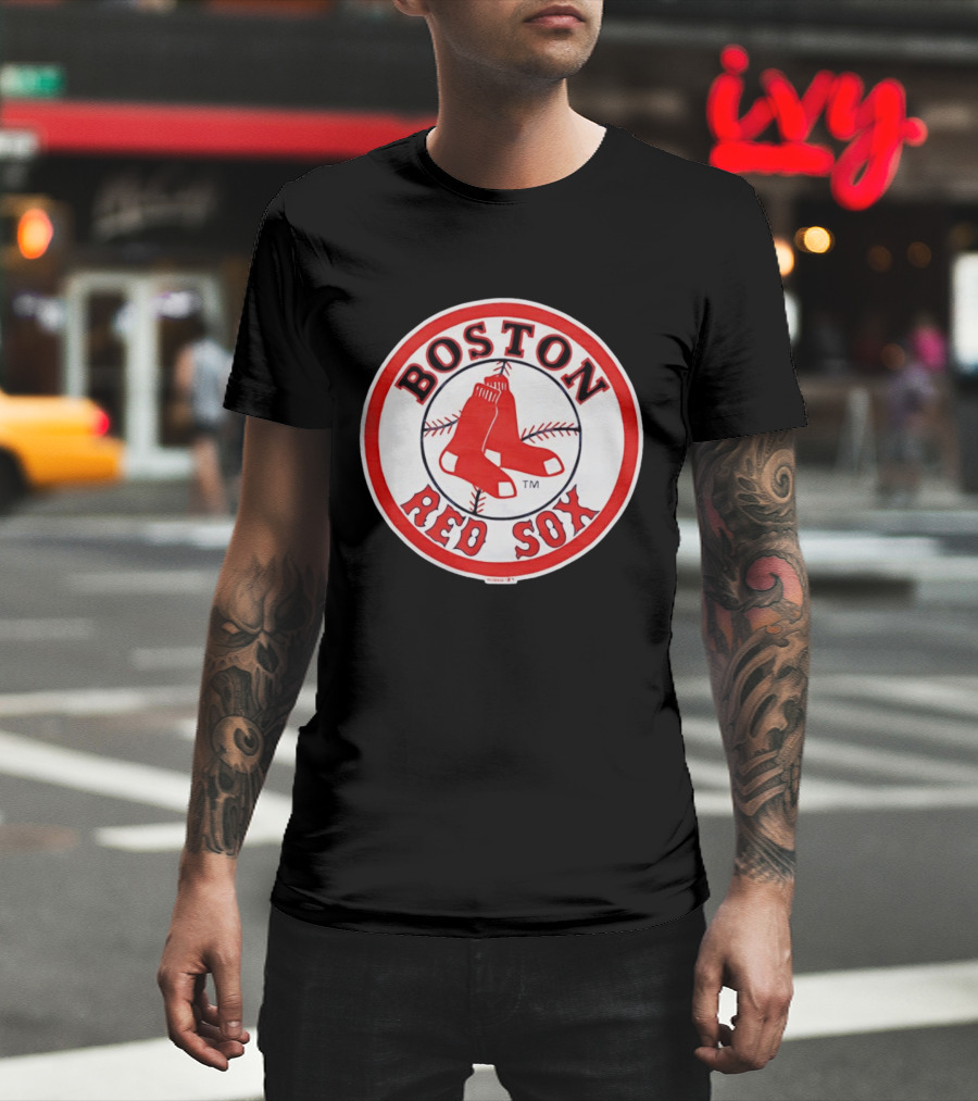 Boston Red Sox Hanging Red Socks Baseball Team T-Shirt
