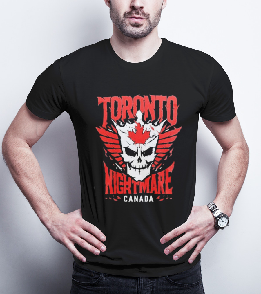 Cody Rhodes Toronto Nightmare Canada Maple Leaf Skull Wings T-Shirt