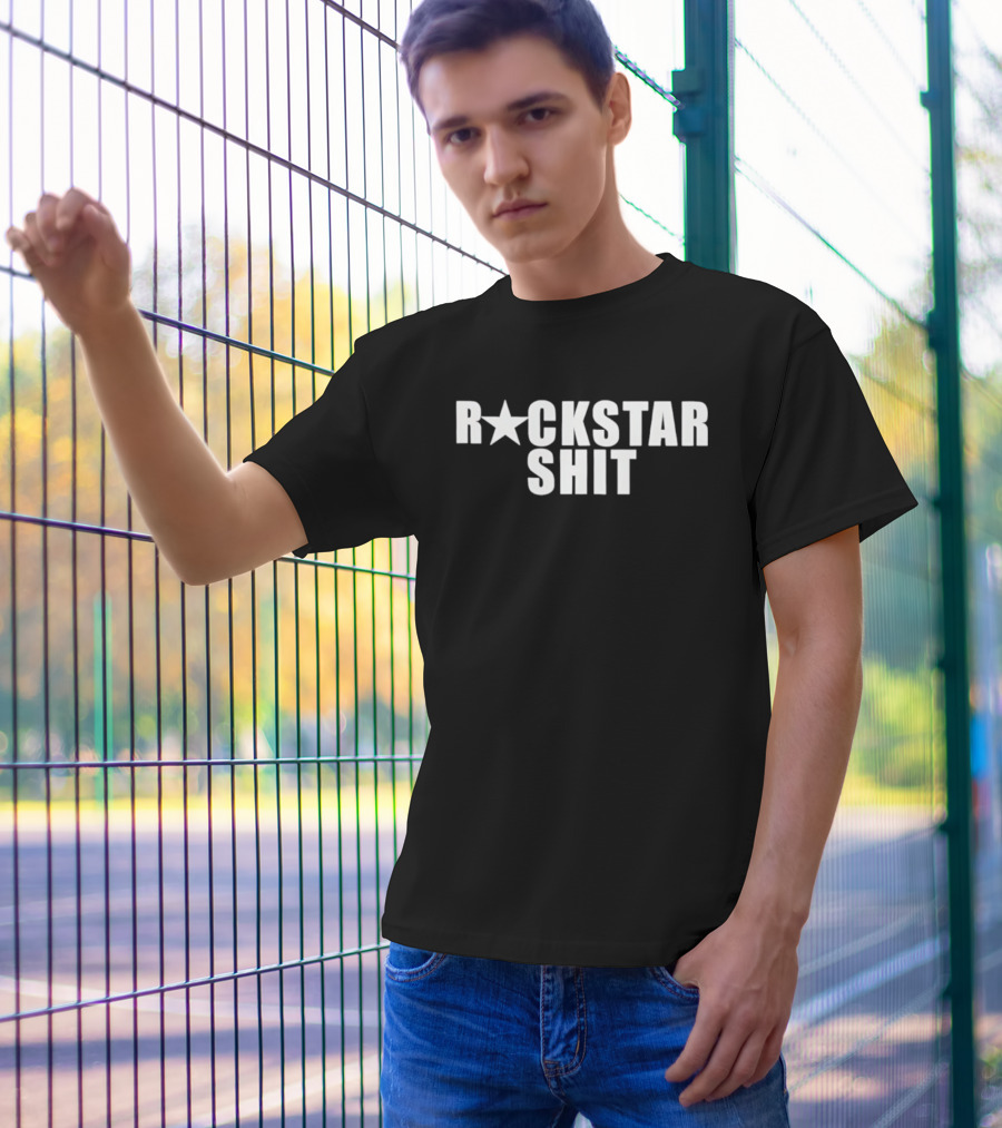 Luna Antonia Rockstar Shit Star Symbol Typography Trend T-Shirt