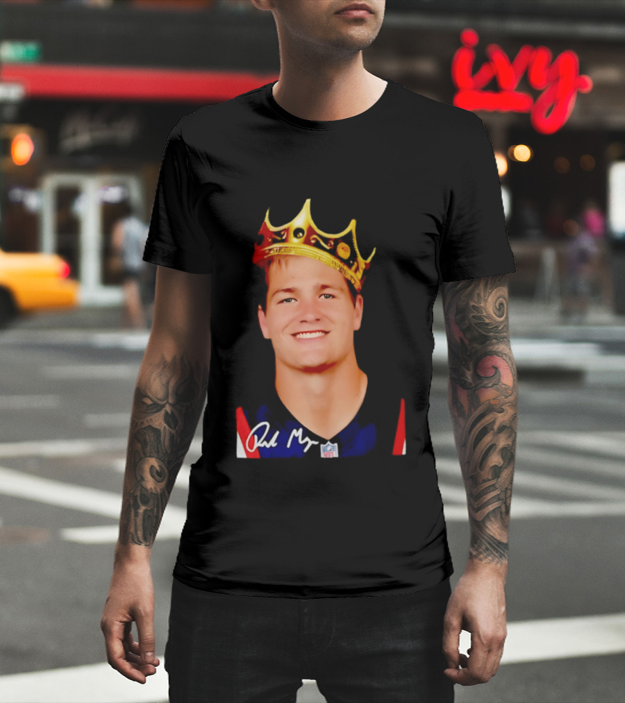 New England Patriots Drake Maye King Of The NFL Star Crown T-Shirt