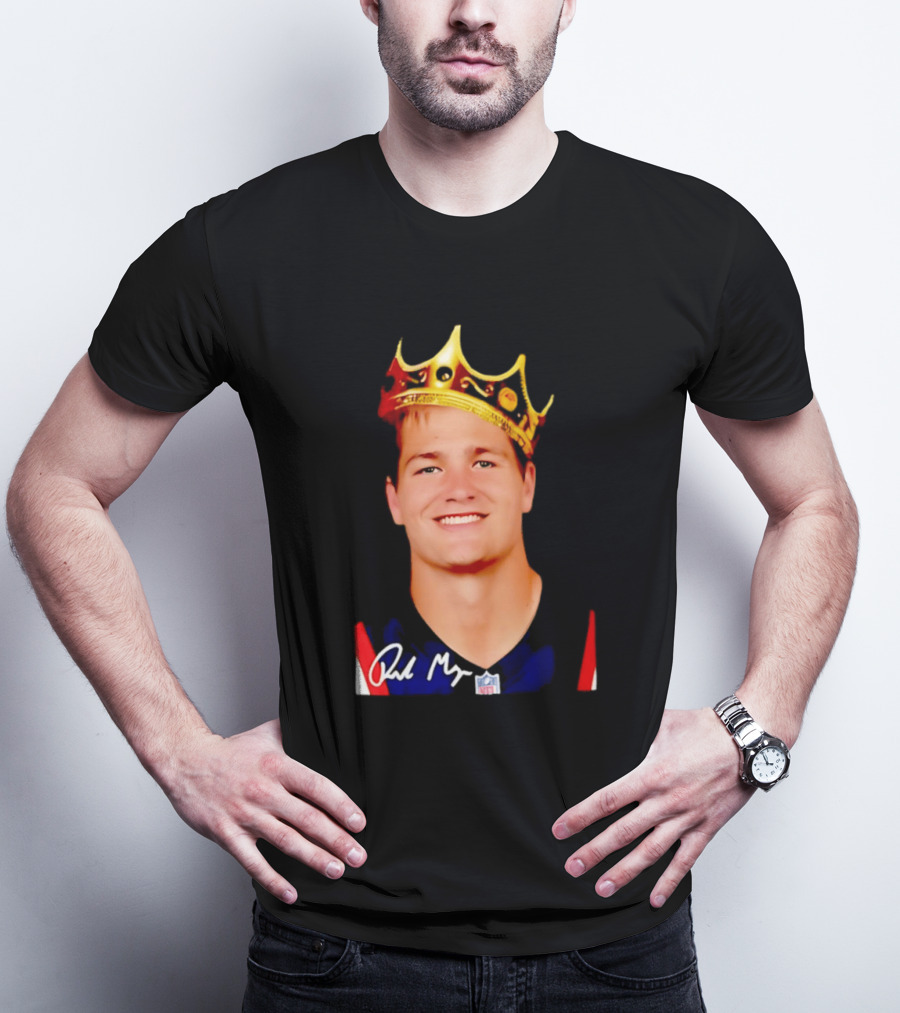 New England Patriots Drake Maye King Of The NFL Star Crown T-Shirt