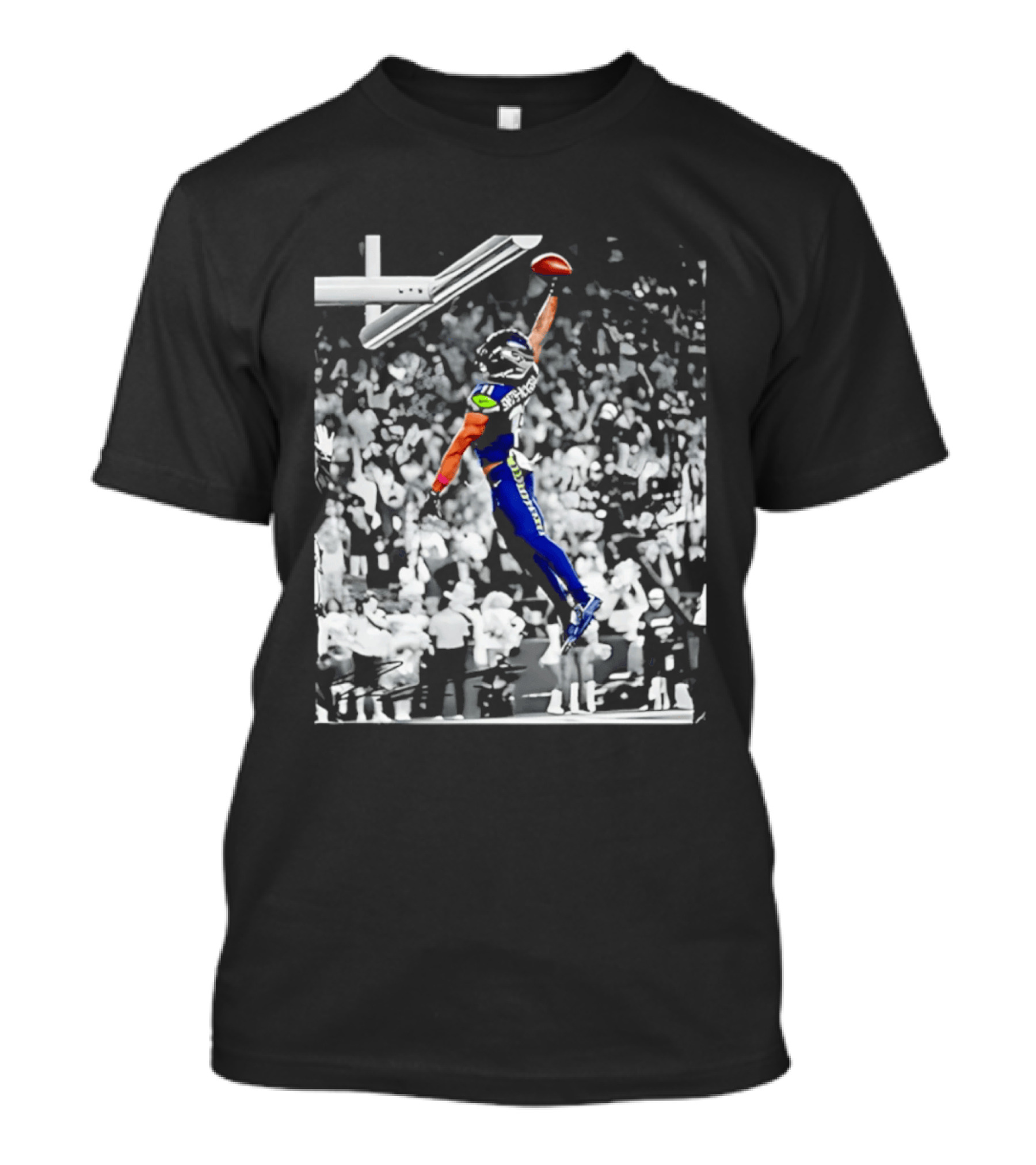 Jaxon Smith Njigba Seattle Seahawks Jumping Football Catch Legend T-Shirt
