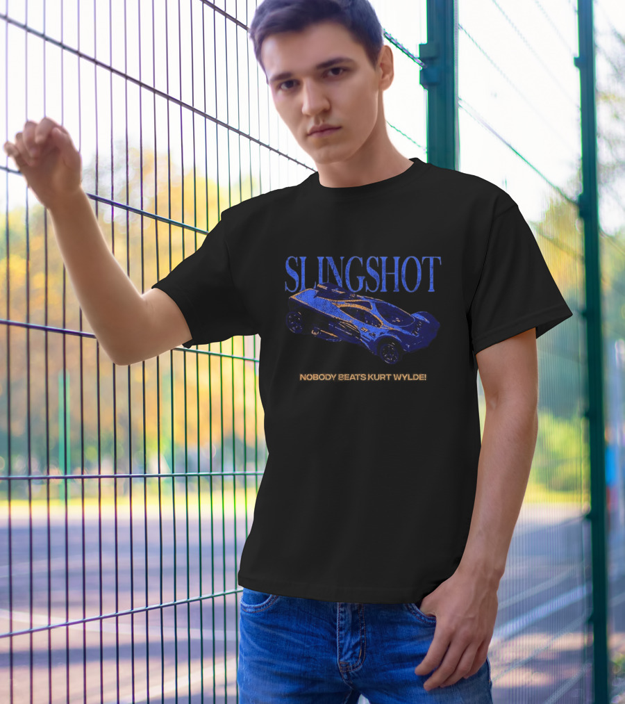 SLINGSHOT Nobody Beats Kurt Wylde Racing Car T-Shirt