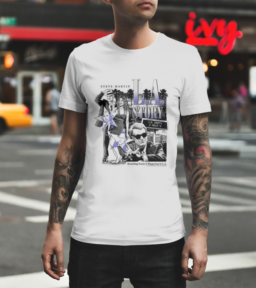 Steve Martin SanDeE L.A. Story Retro Movie 90s Comedy T-Shirt