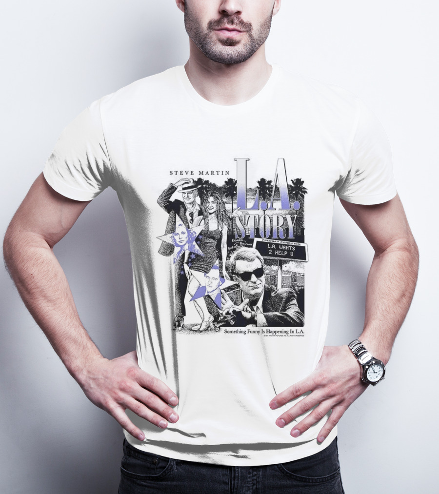 Steve Martin SanDeE L.A. Story Retro Movie 90s Comedy T-Shirt