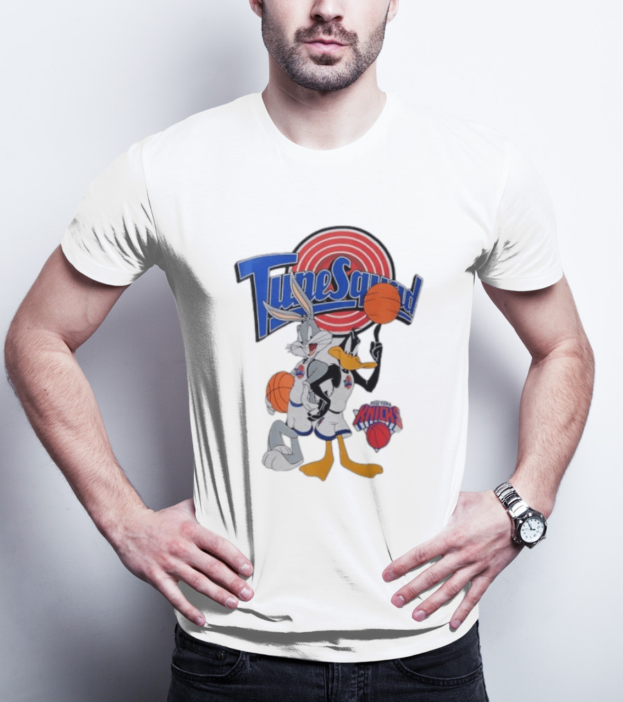 TuneSquad Bugs Bunny Daffy Duck New York Knicks Basketball Sports T-Shirt