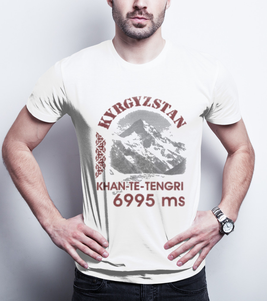 Kyrgyzstan Khan Tengri Mountain 6995 Meters T-Shirt