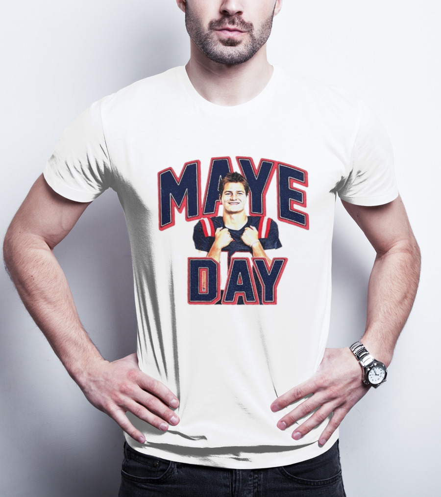 Maye Day Gay For Maye Drake Maye New England Patriots Football Player T-Shirt