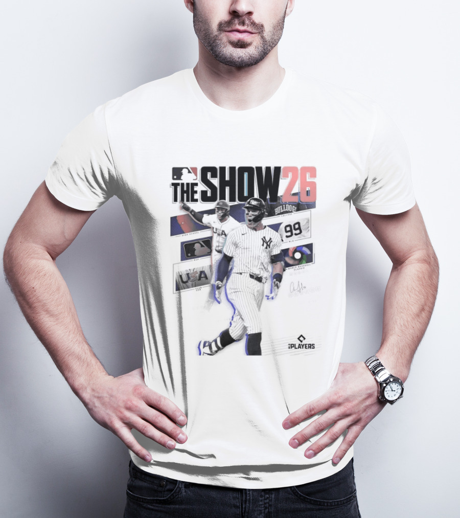 MLB The Show 26 Aaron Judge Yankees Cover Athlete T-Shirt