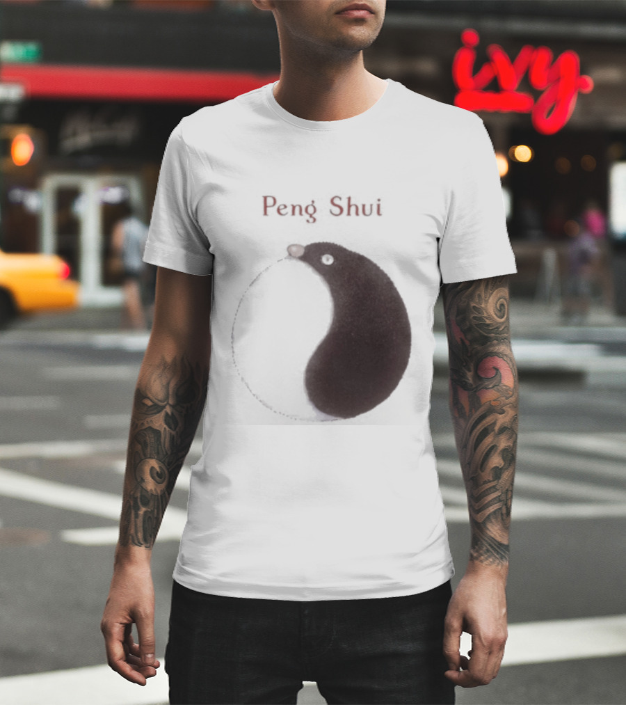 Peng Shui Yin Yang Symbol Smoke T-Shirt