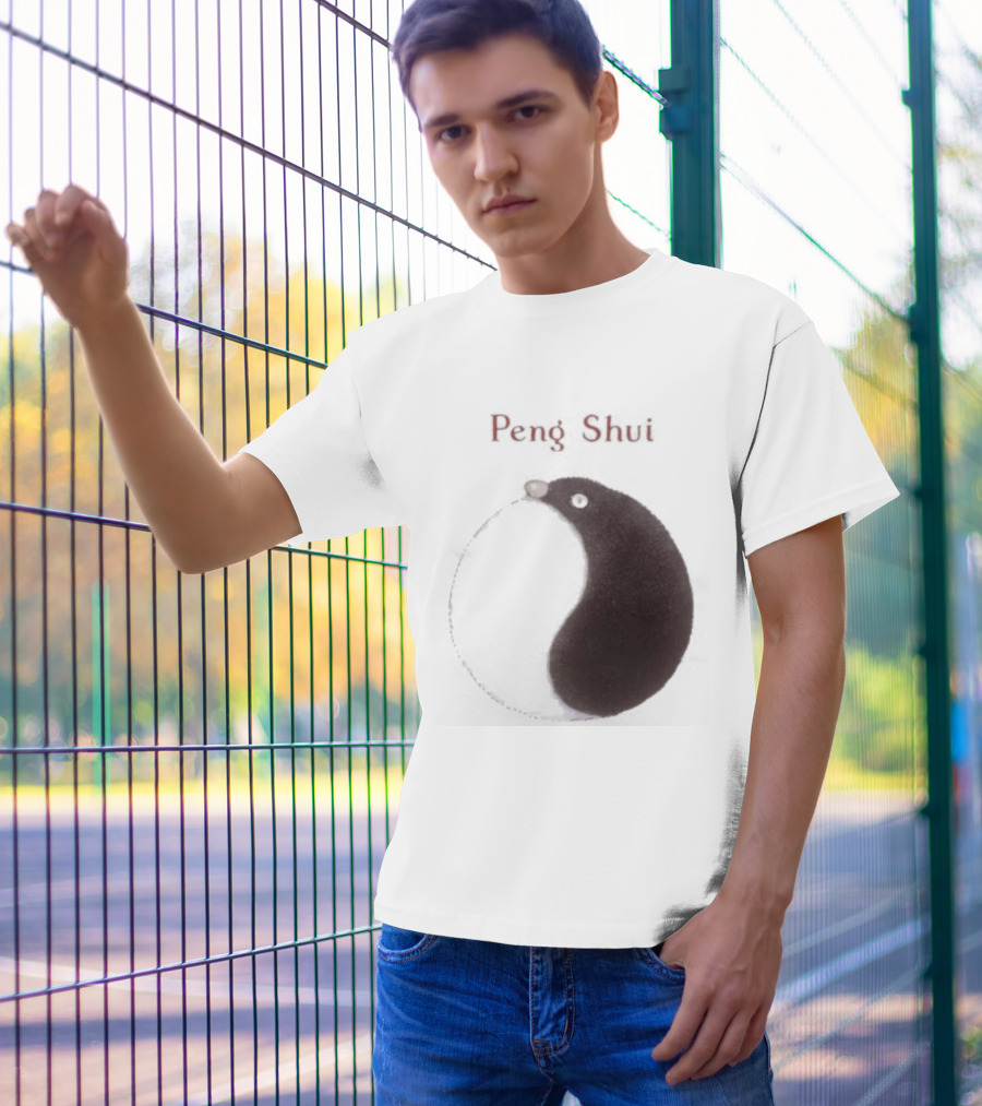 Peng Shui Yin Yang Symbol Smoke T-Shirt