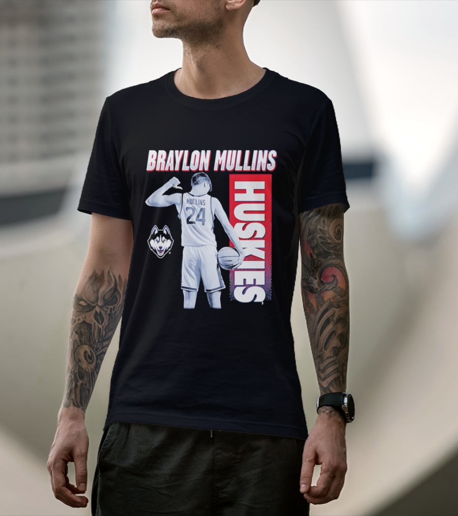 Braylon Mullins UConn Huskies Basketball 24 T-Shirt