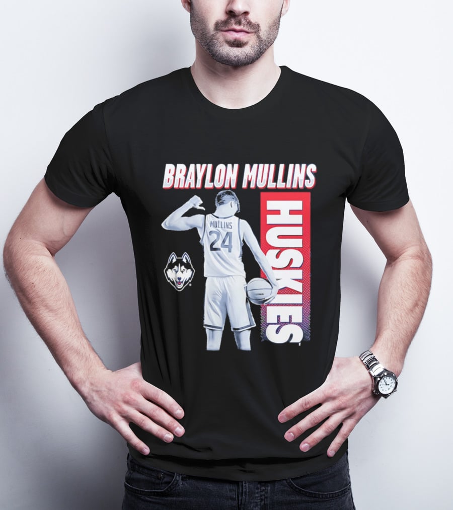 Braylon Mullins UConn Huskies Basketball 24 T-Shirt