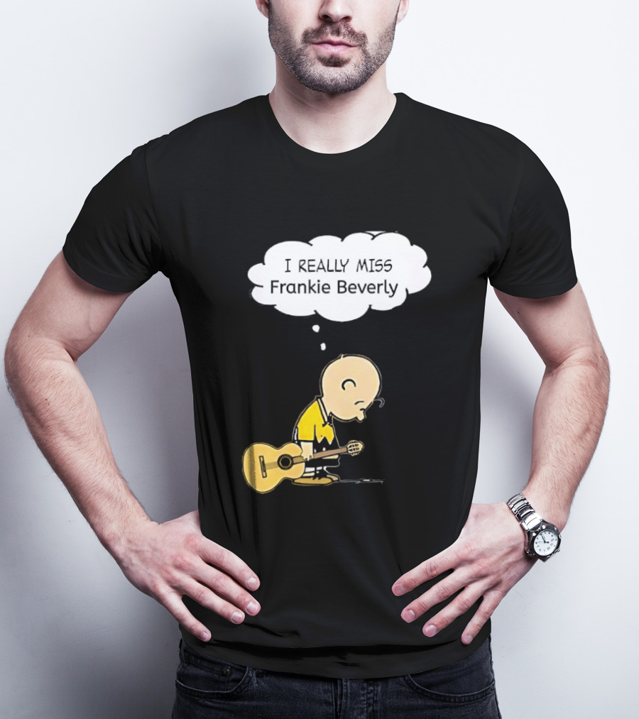 Charlie Brown I Really Miss Frankie Beverly Guitar Player T-Shirt