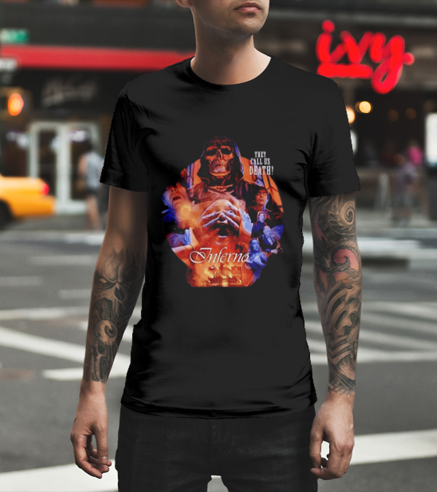 Dario Argento's Inferno They Call Us Death Horror Movie Collage T-Shirt